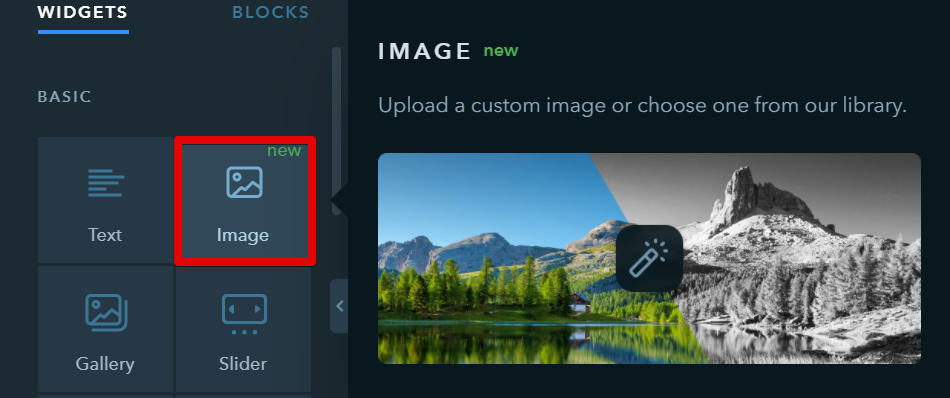 Image Widget - uKit Knowledge Base