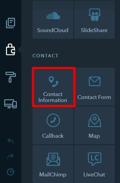 Contact Information Widget - uKit Knowledge Base