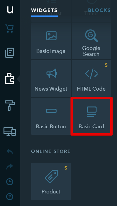 Basic Card Widget - uKit Knowledge Base